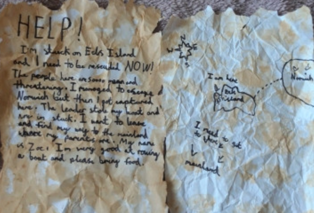 Message In A Bottle - years 5 and 6 - Pakeman Primary School