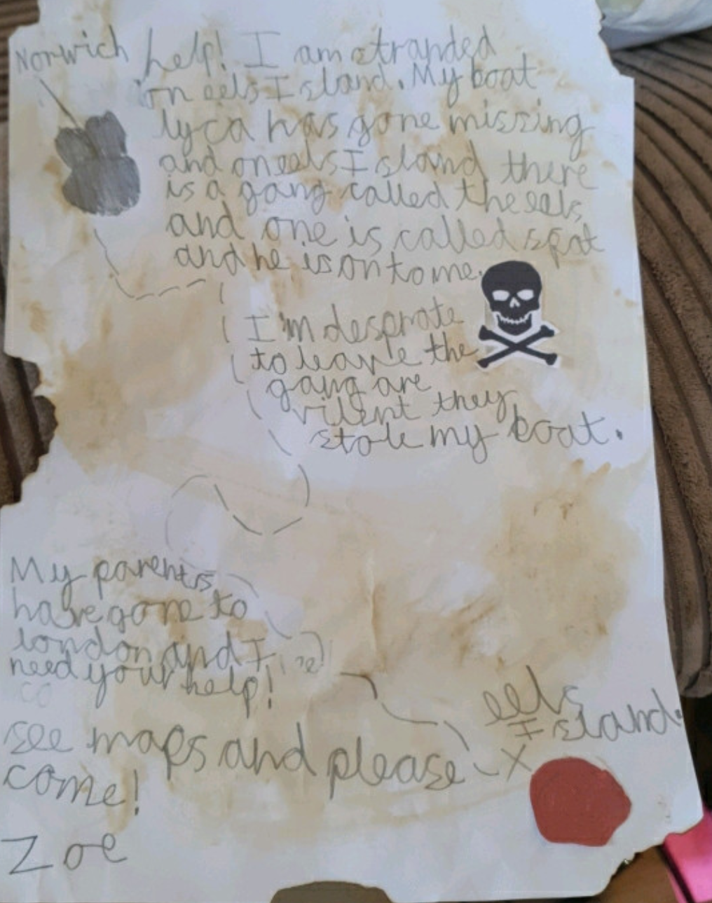 Message In A Bottle - years 5 and 6 - Pakeman Primary School