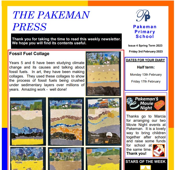 Spring Issue 4 - Pakeman Primary School