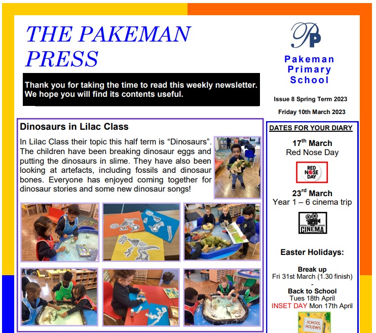Spring Issue 8 - Pakeman Primary School