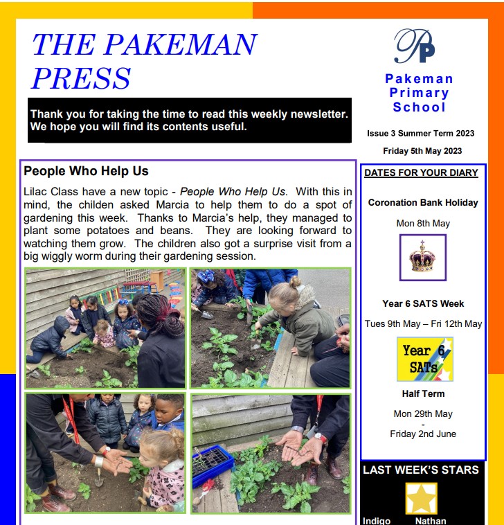 Summer Issue 3 - Pakeman Primary School