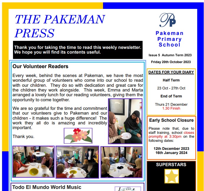 Autumn Issue 5 - Pakeman Primary School