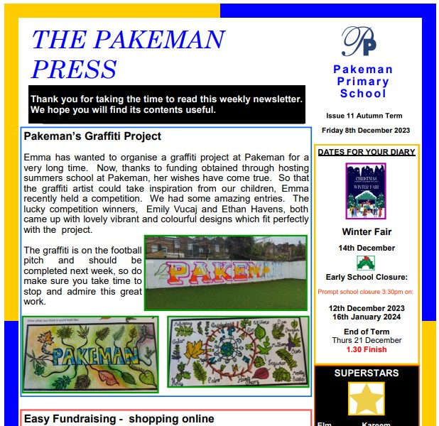 Autumn Issue 11 - Pakeman Primary School