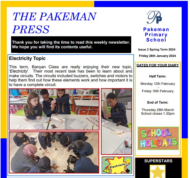 Spring Issue 3 - Pakeman Primary School