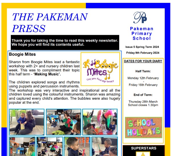 Spring Issue 5 - Pakeman Primary School